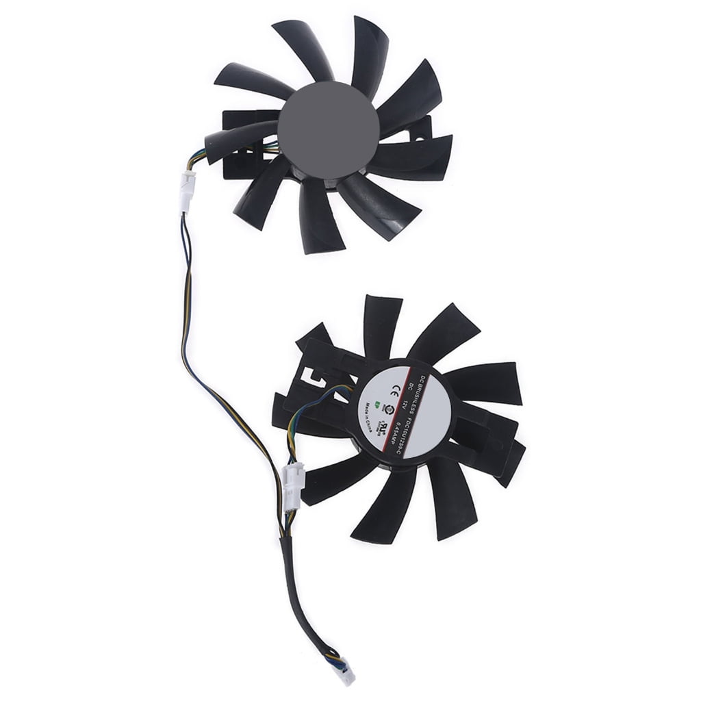 Tizuqe 2PCS 87mm Graphics Card Cooling VGA Fan FDC10U12S9-C 4Pin 12V 0 ...