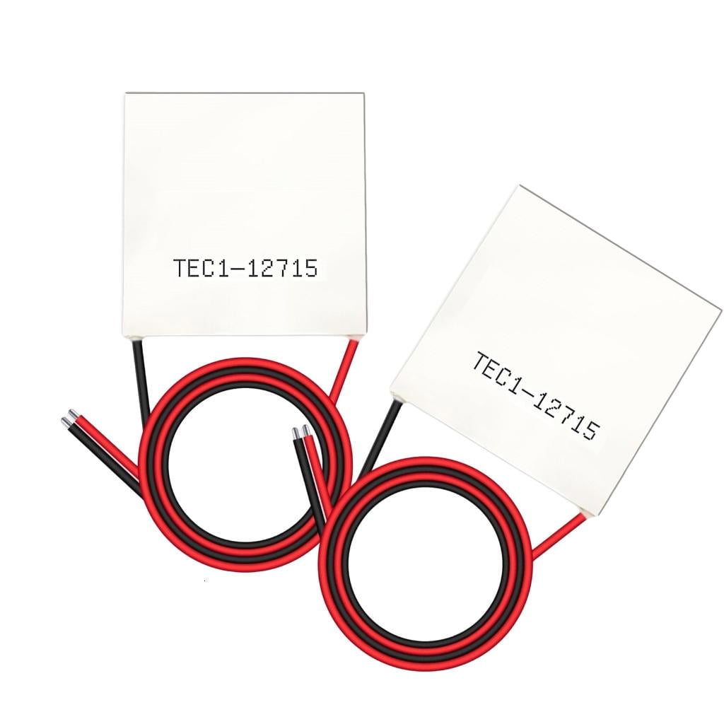Tizuqe 2Pcs TEC1-12715 Cooling Plate Heatsink Thermoelectric Cooling Module 12V-15.4V 15A ...