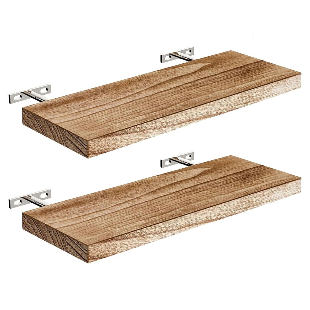Tizuqe 2pc Floating Shelves User friendly Materials Rack Perfect for ...