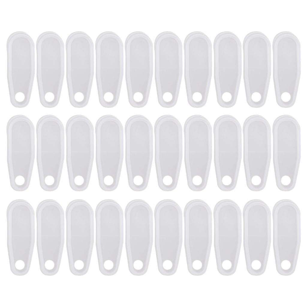 Tizuqe 30/60Pcs Window Curtain Hanging Hook Traverses Rod Slides Track ...