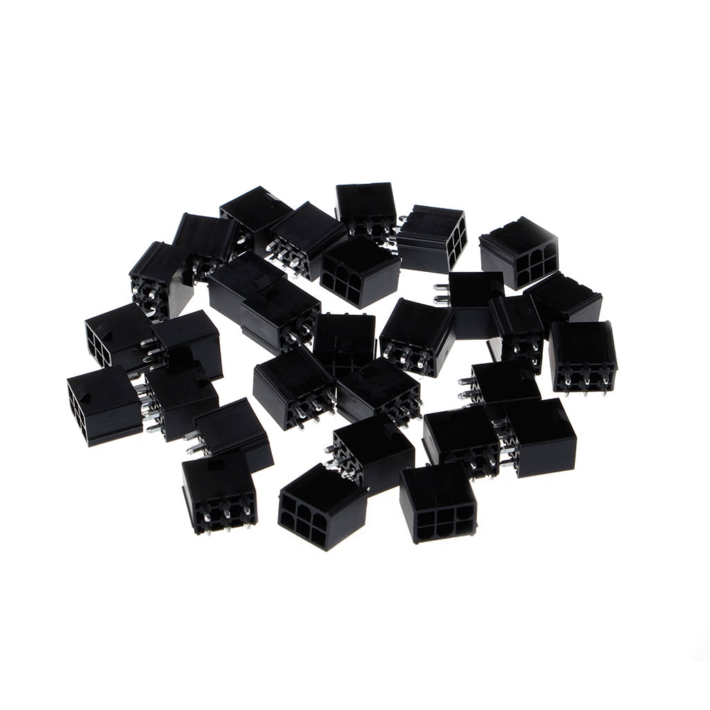 Tizuqe 30 Pcs 4.2mm 6P Female Socket Straight Curved Needle Power ...