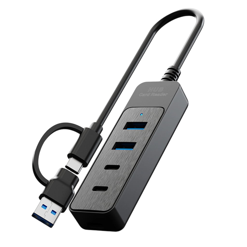 Tizuqe 4 in 1 USB Hubs Splitter USB3.0 USB2.0 and Type C Port Expand ...
