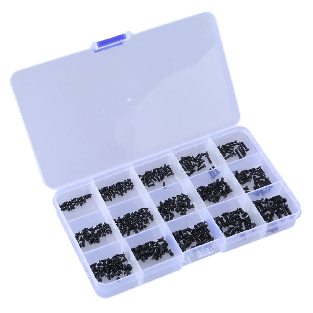 Tizuqe 450pcs/set Convenient Countersunk Screw Set Assorted Carbon ...