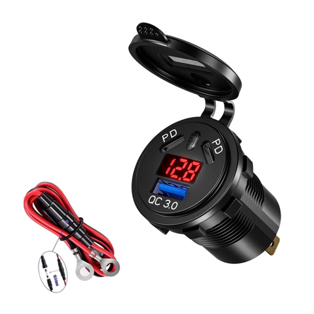 Tizuqe 45W USB C Quick Charger 18W USB Charger Socket Waterproof with ...