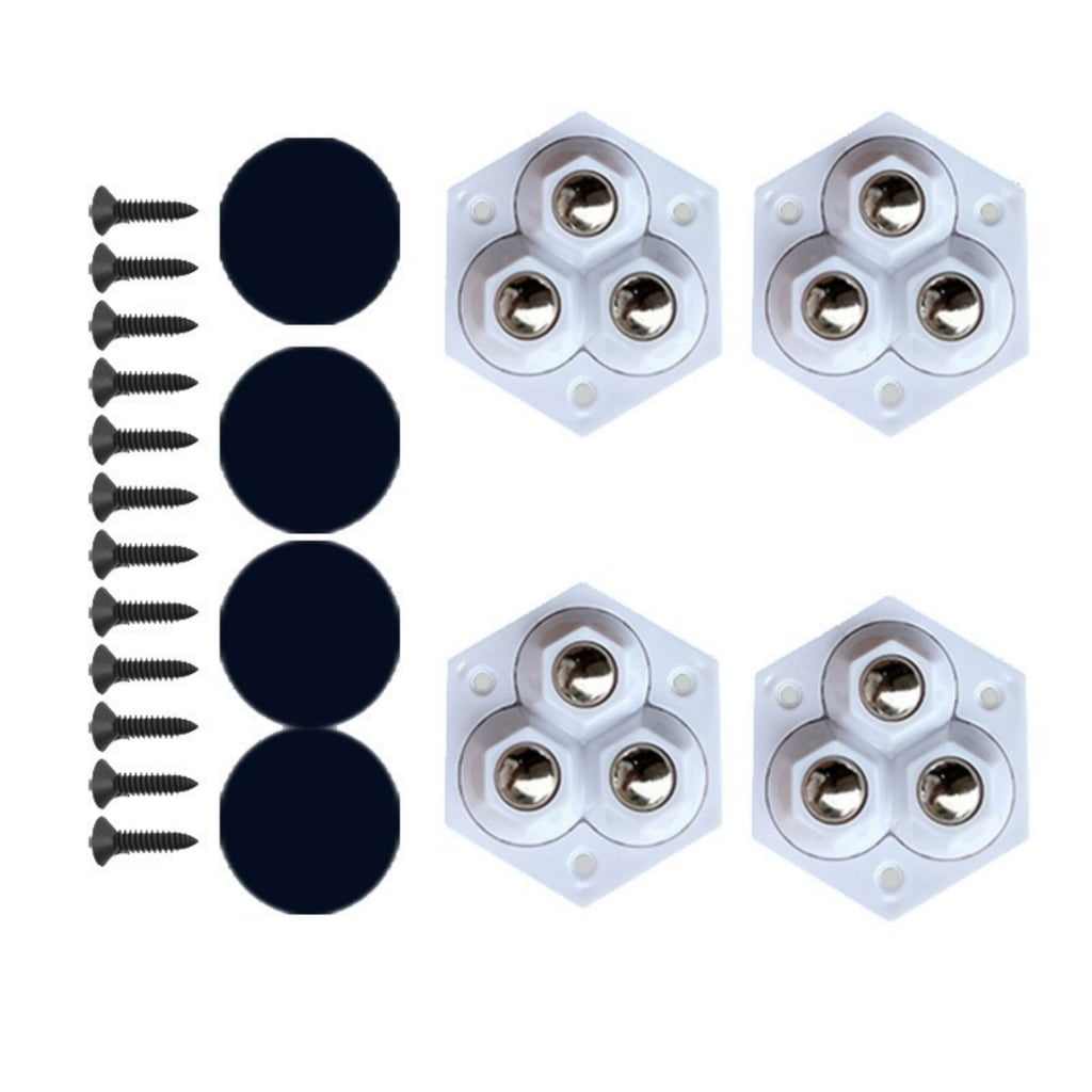 Tizuqe 4pcs Strong Adhesive Casters Wheel ABS & Metal for Versatile ...