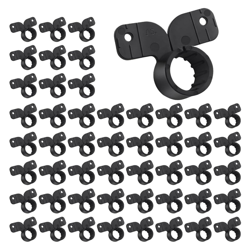 Tizuqe 50Pcs Pex Tubing Clamps Pipe Bracket 2 Hole Mount Strap Water ...