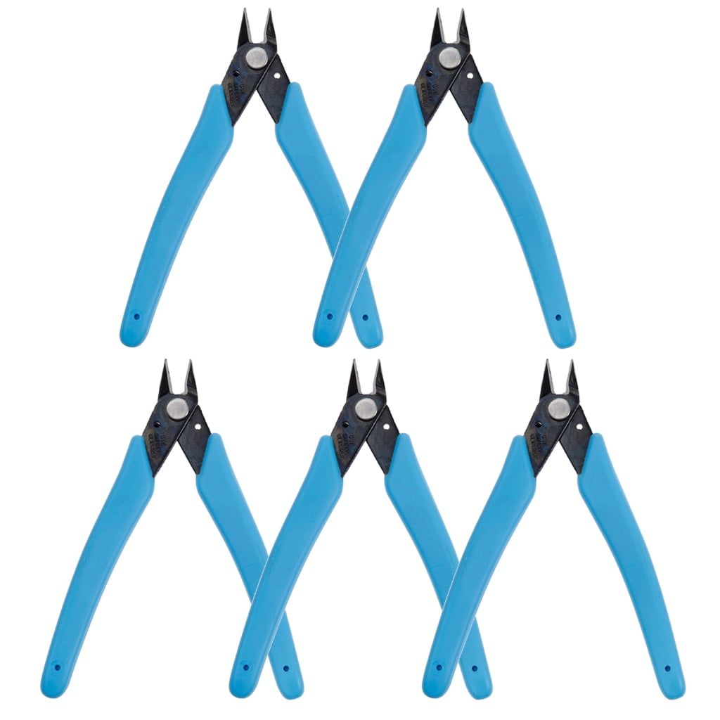 Tizuqe 5pcs 170 Electronic Diagonal Pliers Side Cutting Nippers Wire ...