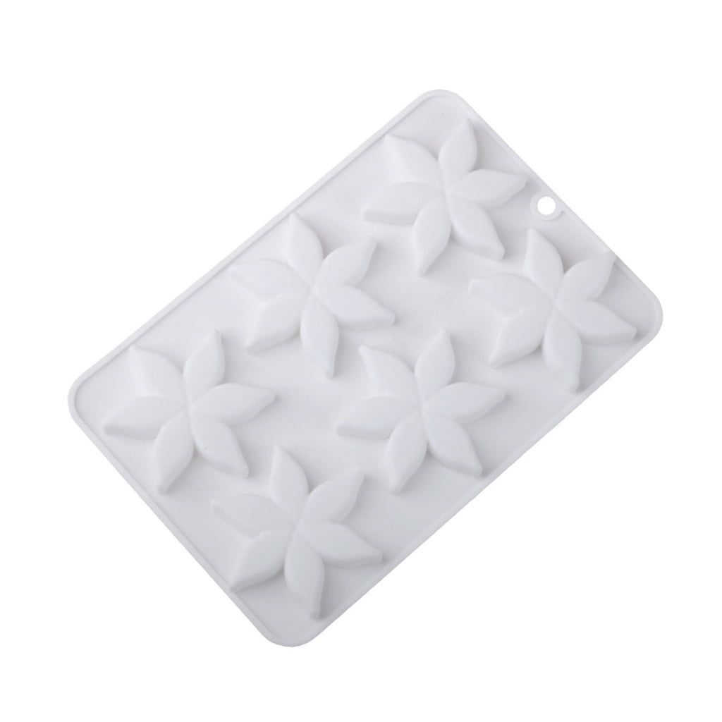 Tizuqe 6 Cavity Starfishes Flower Silicone Molds Heat Resistant ...