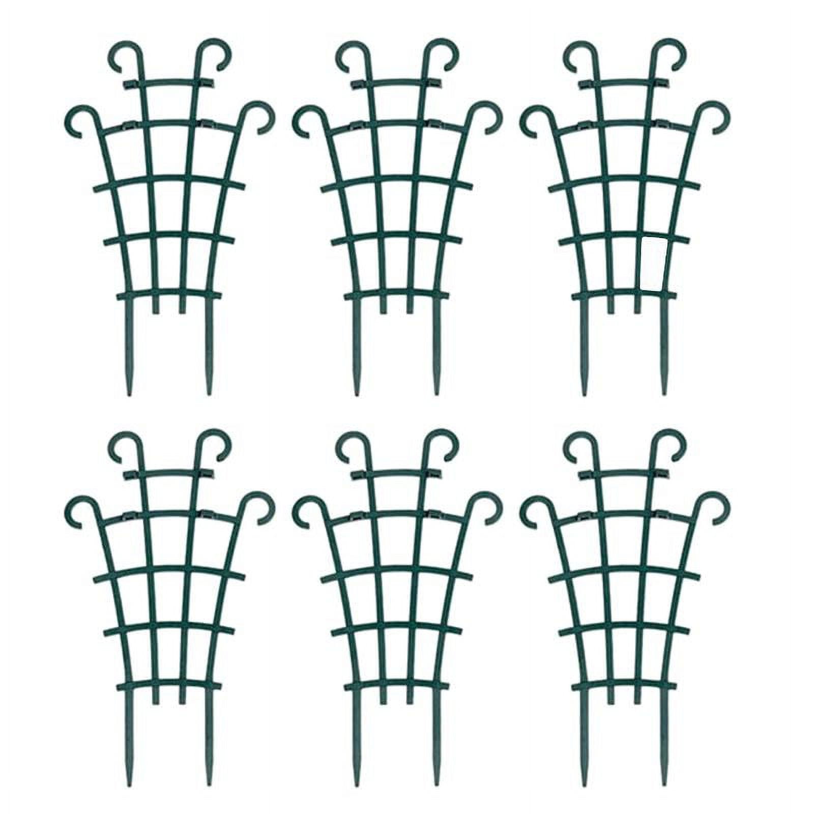 Tizuqe 6pcs Fan-Shaped Plant Support Garden Trellis for Climbing ...
