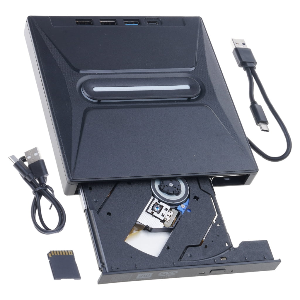 Tizuqe 7 in 1 External Disc Writer External Disk Drive USB3.0 Fast ...