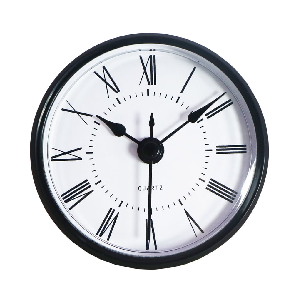 Tizuqe 70mm Clock Craft Quartzs Movement Round Clocks Head Roman/Arabic ...