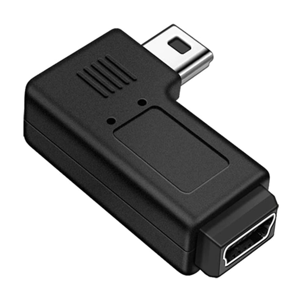 Tizuqe 90 Degree Mini USB Connectors Male to Female Adapter for Mobile ...