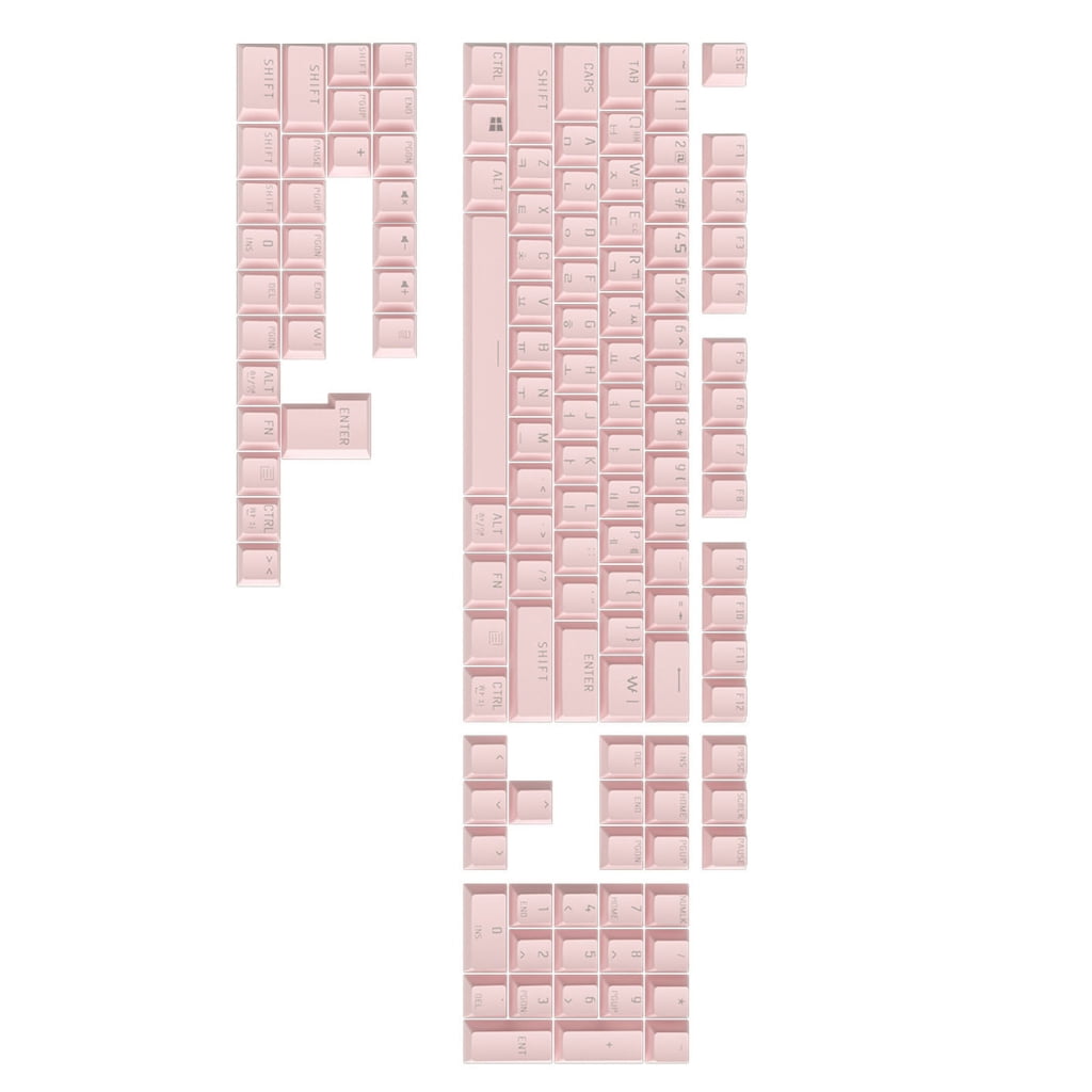 Tizuqe ABS Korean Language OEM Height Keycaps for 75/87/98/104/108 ...