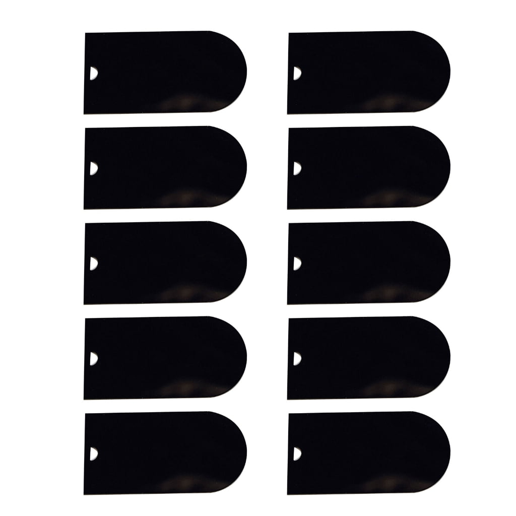 Tizuqe Acrylic Name Tags Pendant 10pcs/set DIY Gold Mirror Wedding ...