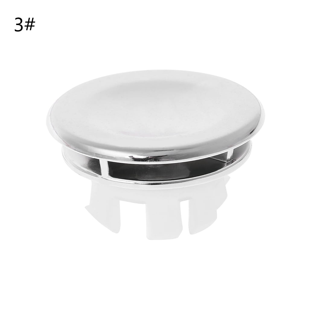 Tizuqe Bathroom Basin Sink Overflow Ring Round Insert Chrome Hole Cover ...
