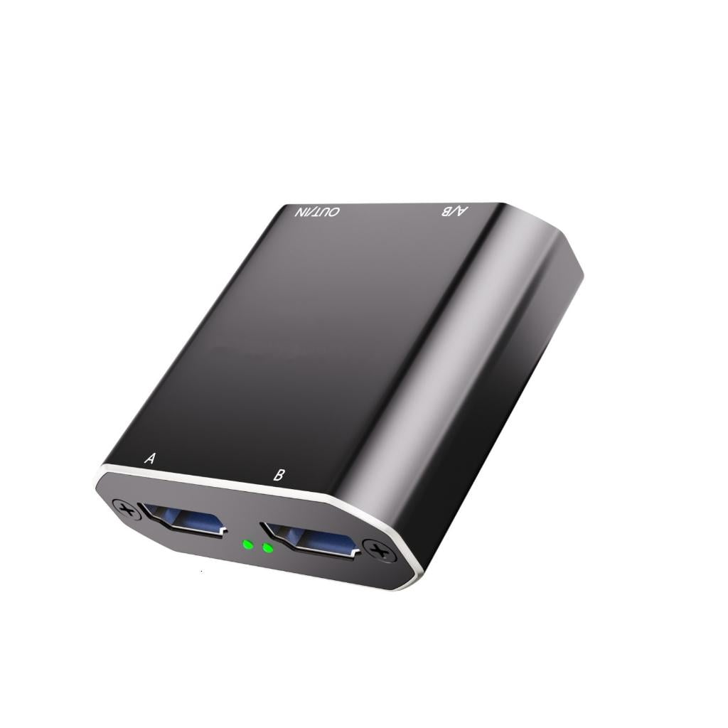 Tizuqe Bi Directional Video Switcher Splitter 4K60Hz 2 Port Display ...