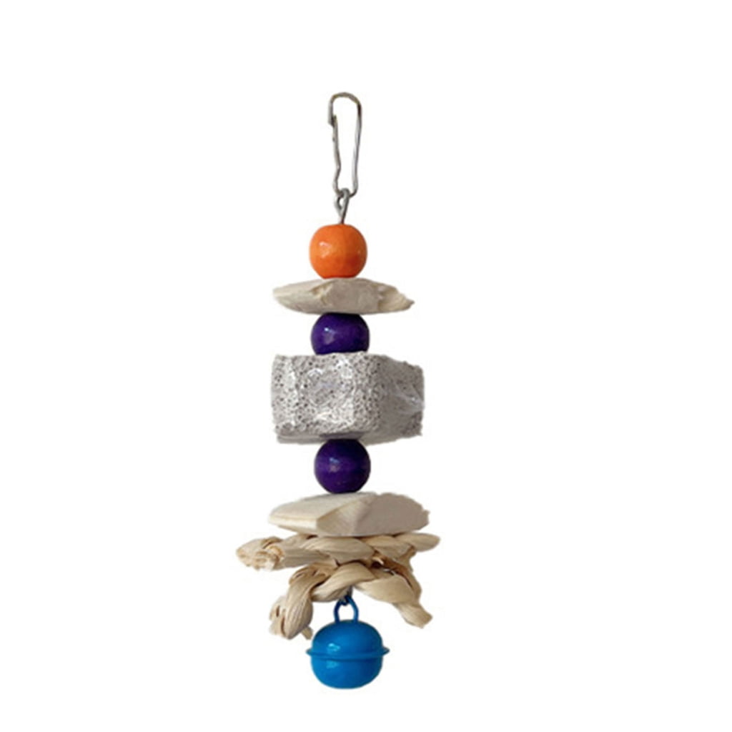 Tizuqe Bird Chewing Mineral Stone Toy Small Parrot Hanging Parrot Molar ...
