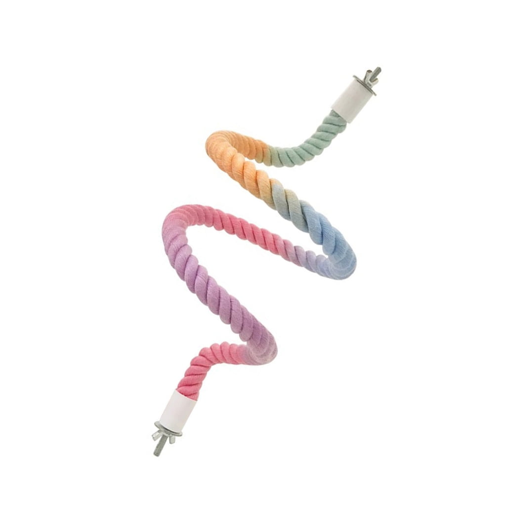 Tizuqe Bird Rope Perch Colorful Bendable Climbing Rope Toy for ...