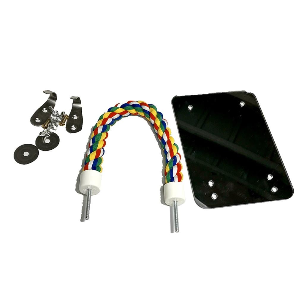 Tizuqe Bird Rope Stick Pet Bird Health Parrots Birdcage Standing Stick ...