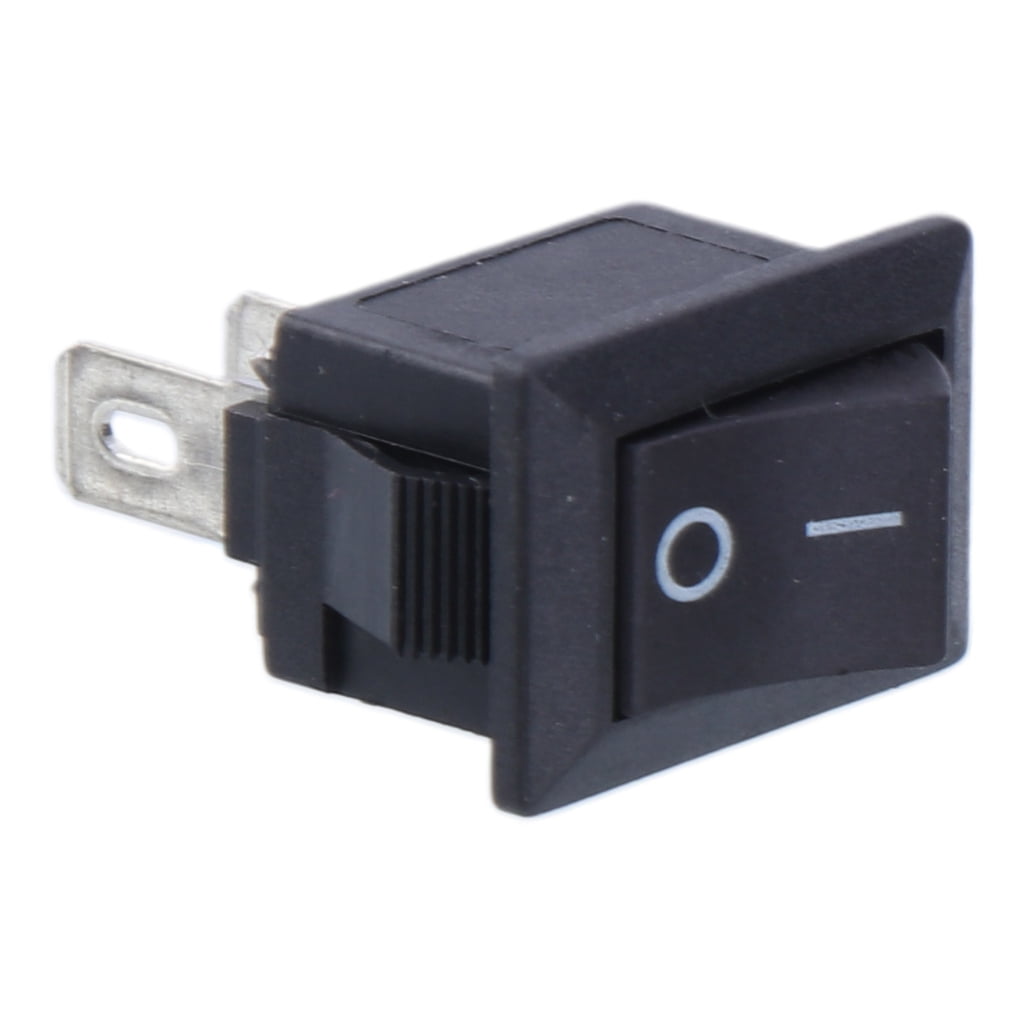 Tizuqe Black White On/Off Rectangle Rocker Switch Car Boat Button KCD1 ...