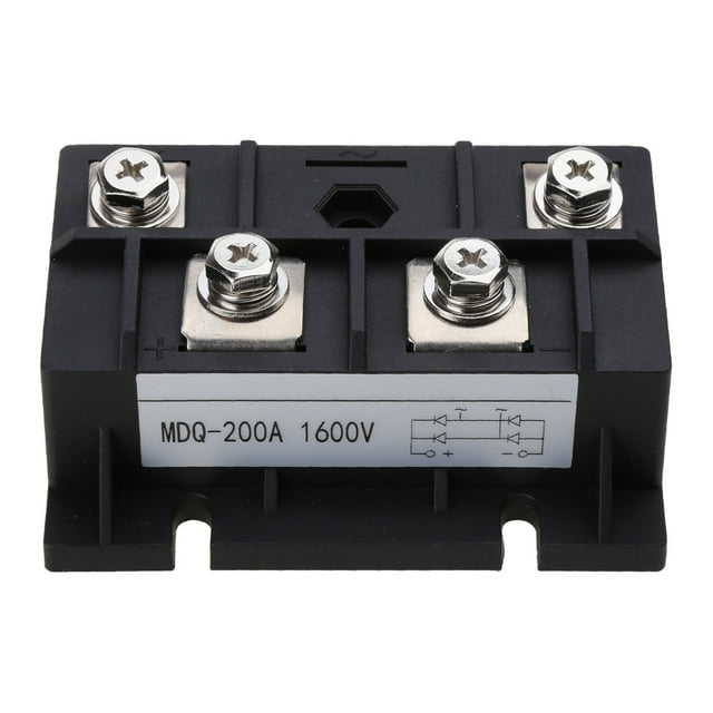 Tizuqe Bridge Rectifier 200A Single Phase Diode Bridge Rectifier Full ...