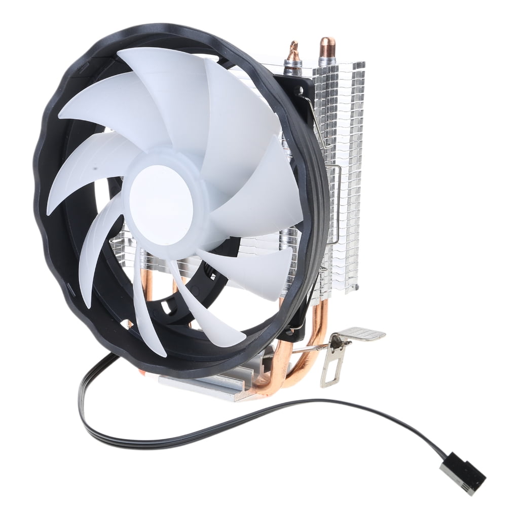 Tizuqe CPU Cooler PC Fan Cooling System 2/4 Copper Tube 4PIN LED Fans ...