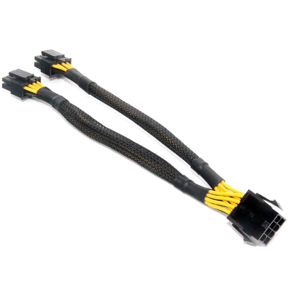 Tizuqe CPU Cord, 8 Pin Female to Dual PCIe 2x 8Pin (4+4) Male Power ...