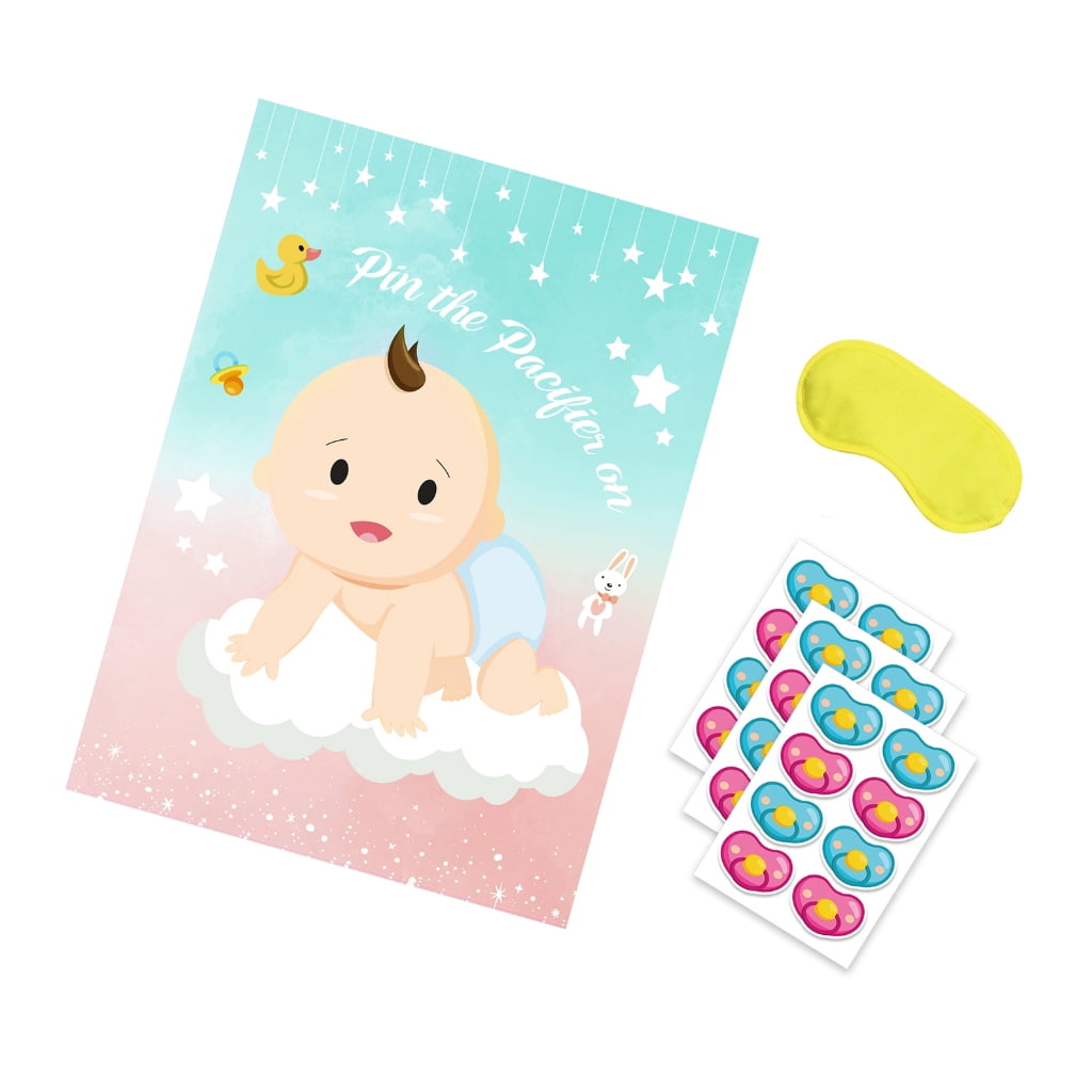 Tizuqe Children Party Game with Stickers Baby Showers Poster and ...