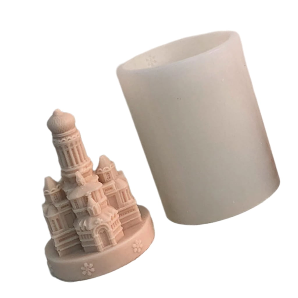 Tizuqe Church Silicone Mould Castle Candle Molds DIY Resins Casting ...