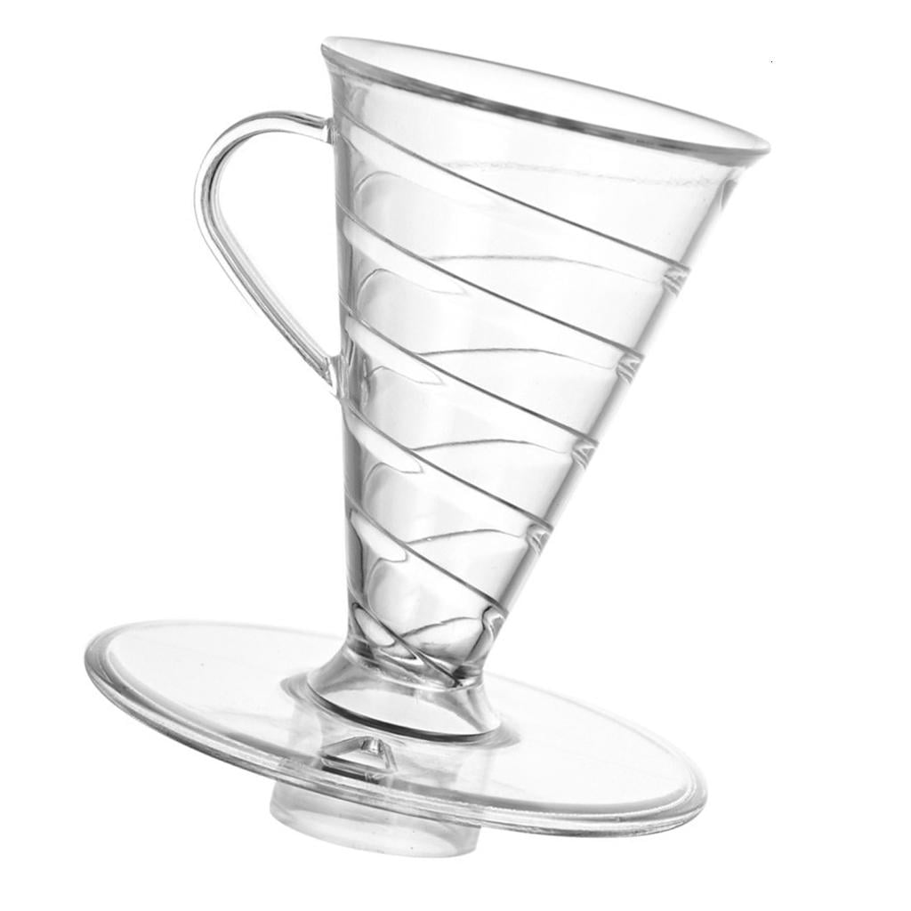 Tizuqe Clear V Shape Filter Cup For Pouring Over Coffee Excellent Flows ...