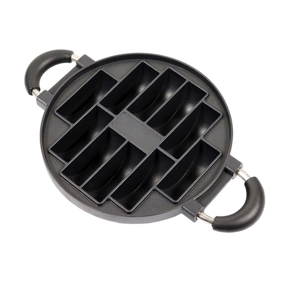 Tizuqe Cooking Cake Pans 10 Hole Cast Aluminum Omelettes Pans Nonstick ...