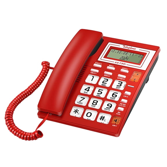 Tizuqe Corded Landline Phone Big Button Landline Phones with Caller ...