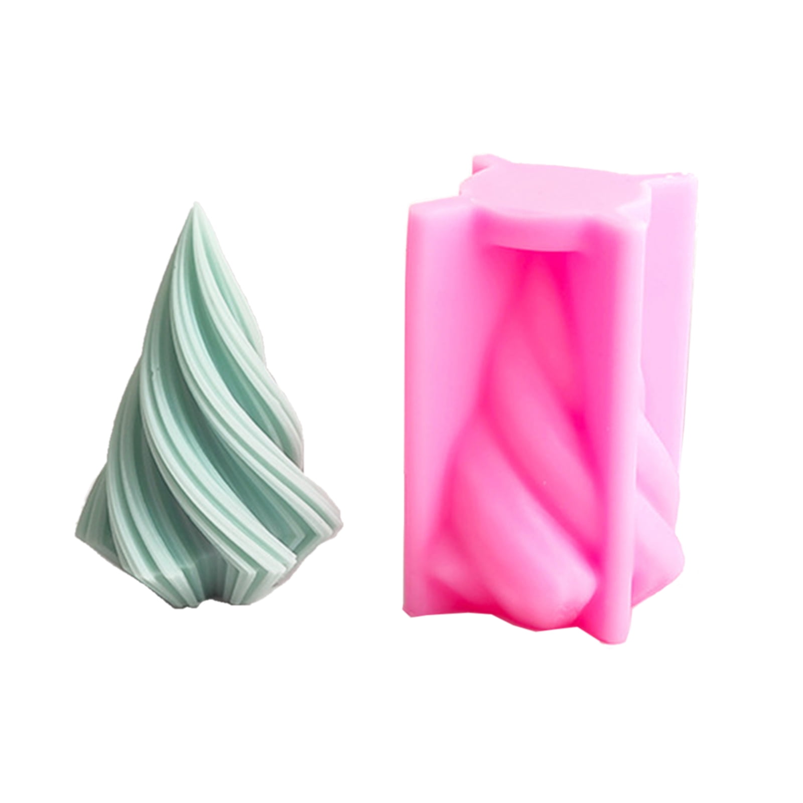 Tizuqe DIY Candle Molds 3D Cone Silicone Mold Cone Resin Mold Handmake ...
