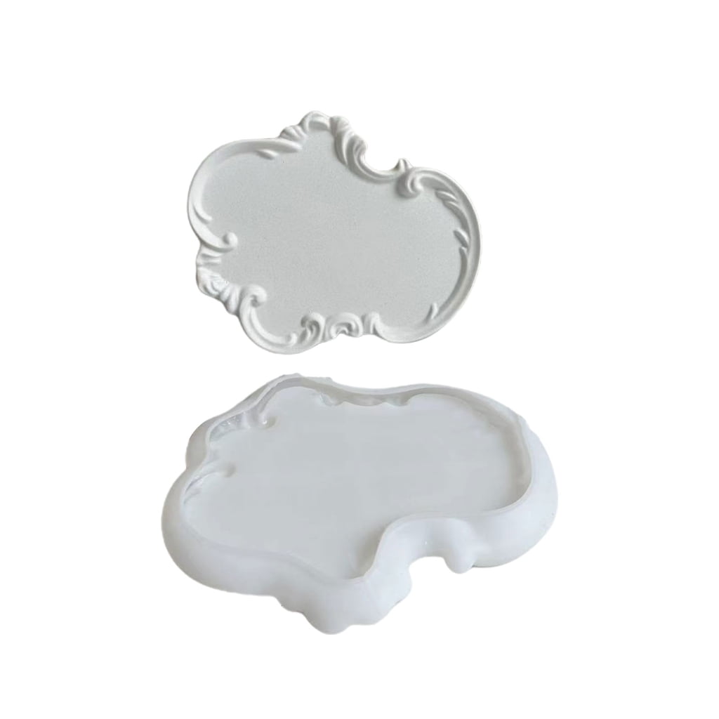 Tizuqe Decorative Tray Silicone Mold Irregular Dish Epoxy Resin Molds ...