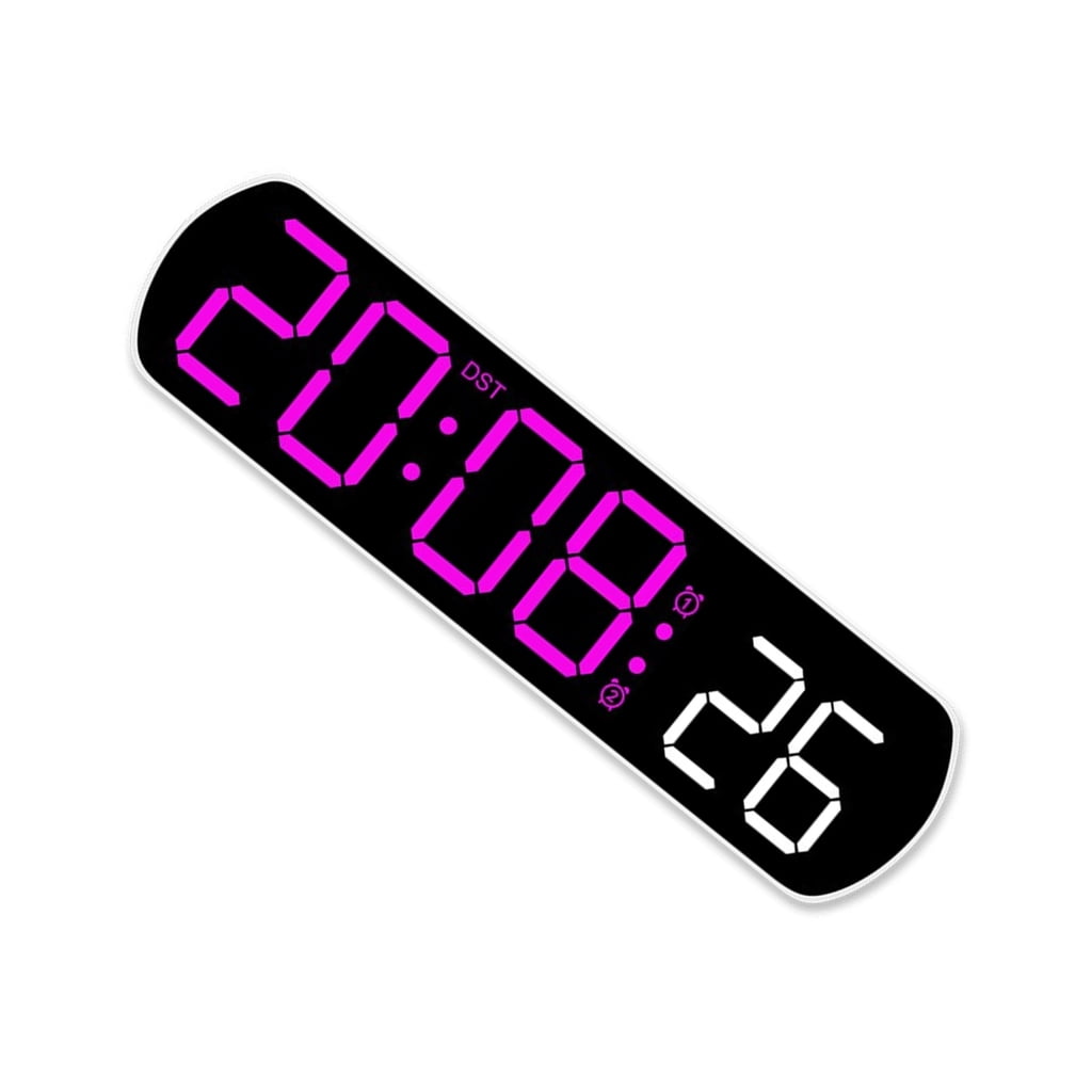 Tizuqe Digital Alarm Clock with LED Screen Jump Second Countdown ...