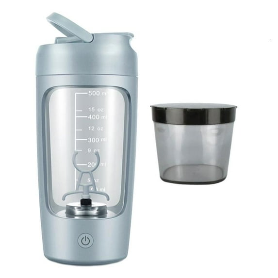 HONCLL Electric Shaker with Powder Compartment 650ml Shaker Protein ...