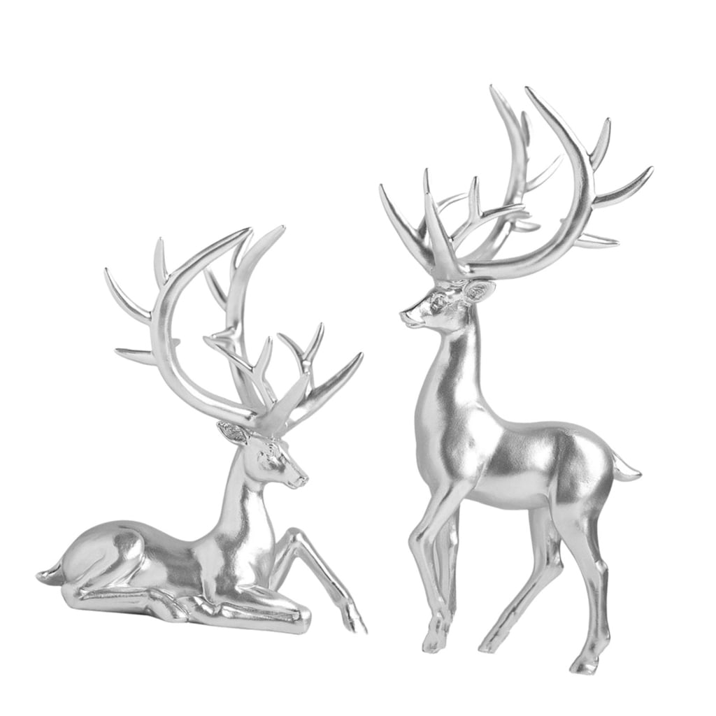 Tizuqe Exquisites Resin Elk Sculptures Resin Deer Ornamentation Perfect ...