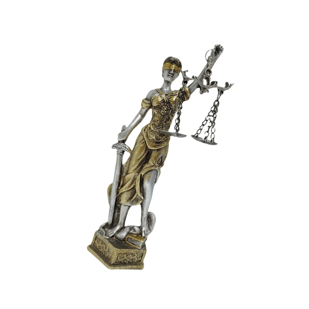 Tizuqe Fairness Goddess Miniature Resins Lady Justice Figurine Ornament ...