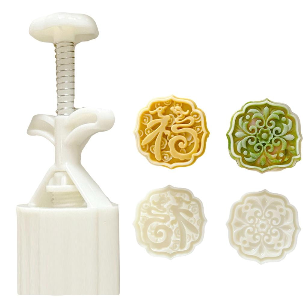 Tizuqe Fortunate Mooncakes Mould Set Unique 75g Mooncakes Crafting Tool ...