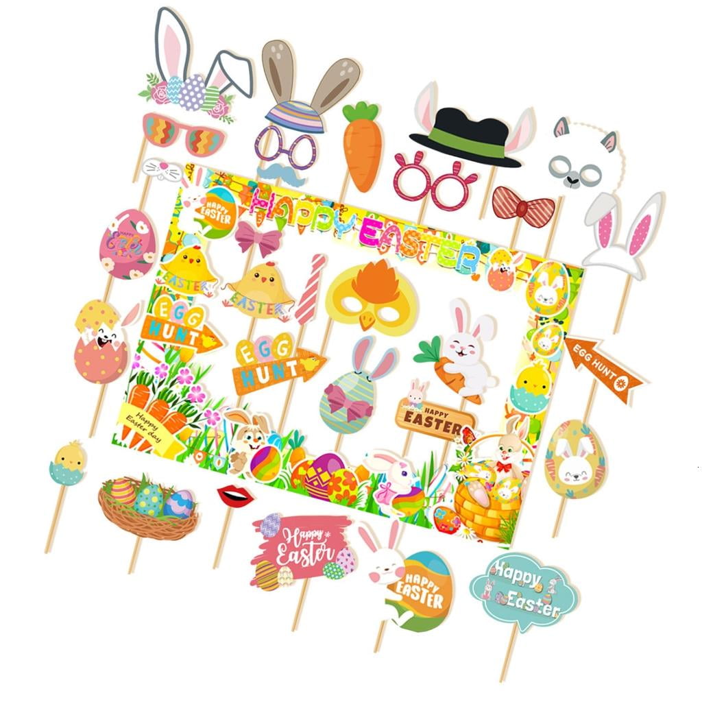 Tizuqe Fun Party Photo Frame Selfie Picture Frame with 30Pcs ...