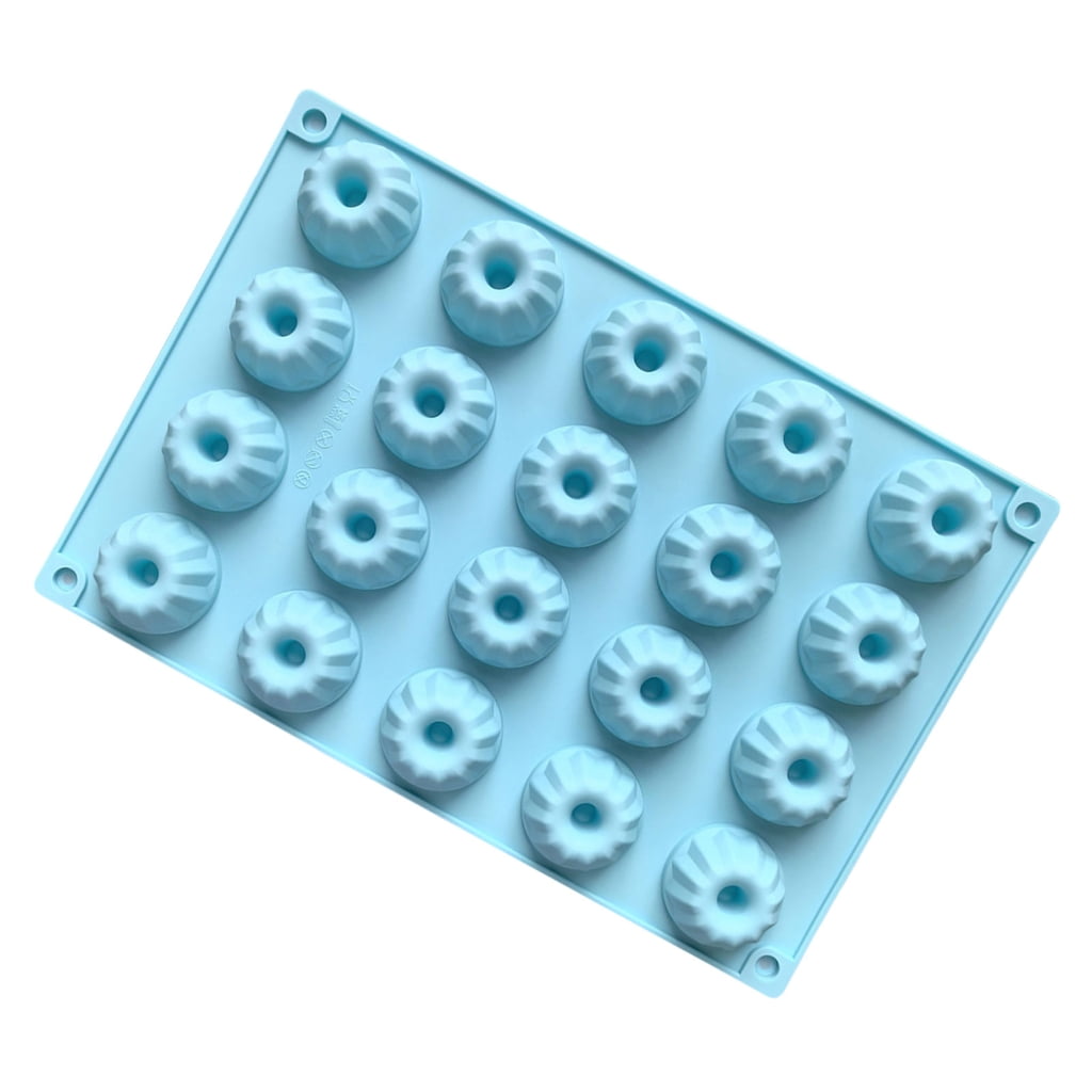 Tizuqe Functional 20 Slot Silicone Miniature Cake Moulds Nonstick ...