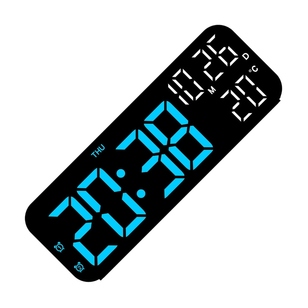 Tizuqe Functional LED Alarm Clock with Temperature and Humidity Readout ...