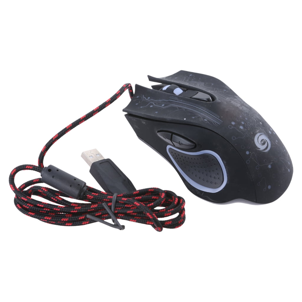 Tizuqe Gaming Mouse 6 Button 3200DPI LED Optical USB Computer Game Mice ...