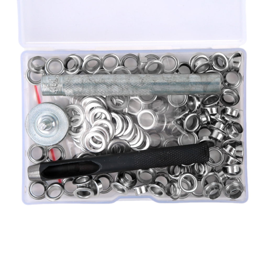 Tizuqe Grommet Eyelets Assortment Kits with Tool, Metal Eyelet Kits for ...
