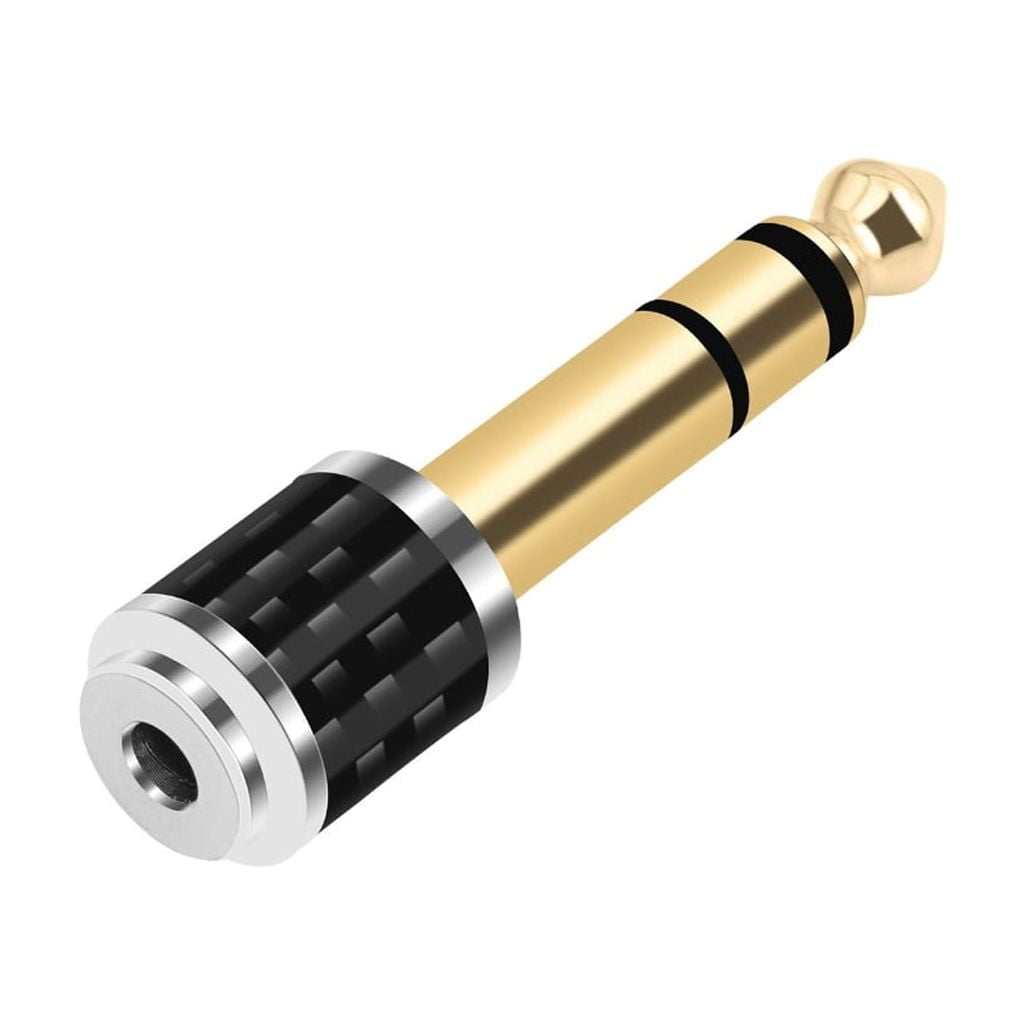 Tizuqe Headphone Plug Adapter 3.5mm to 6.35mm Gold Plated Connector ...