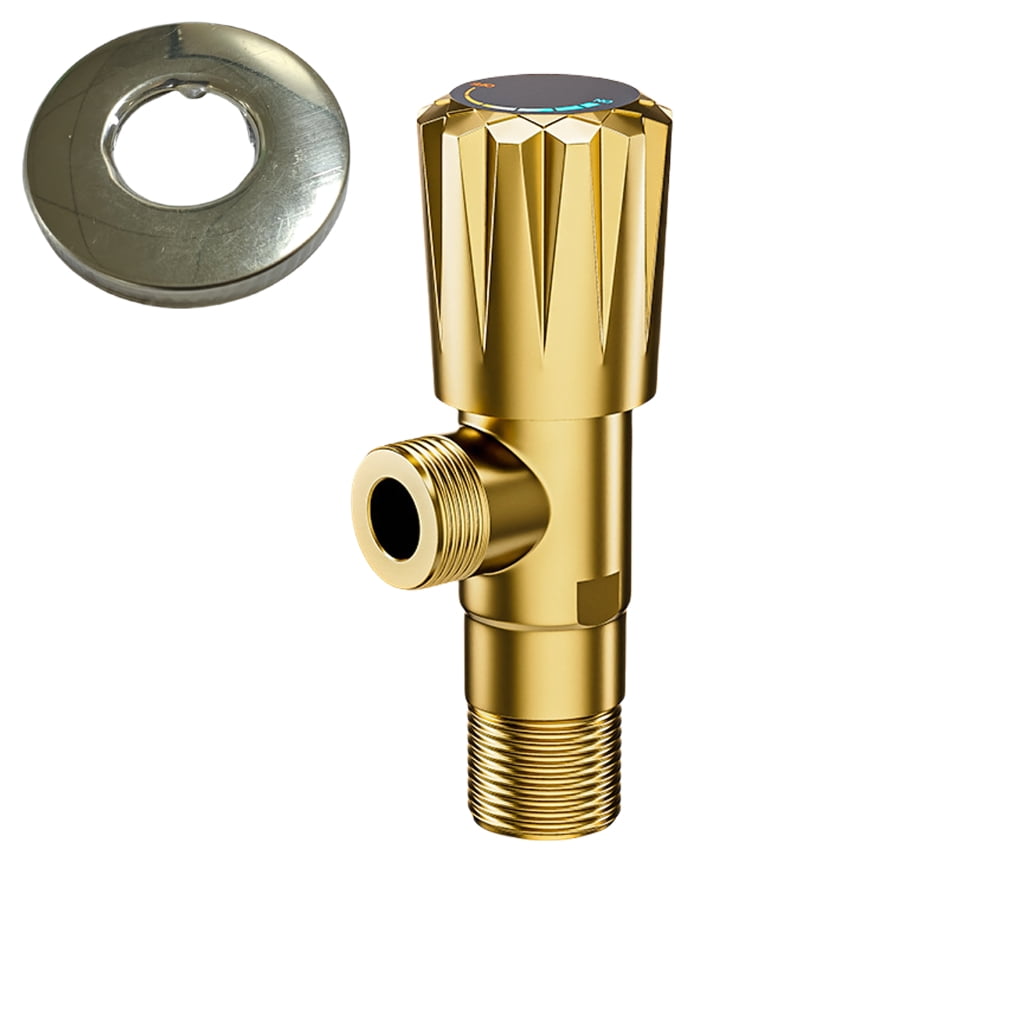 Tizuqe Hot/Cold Water Stop Valves Brass 1/2inch Turn Angle Stop Valves ...