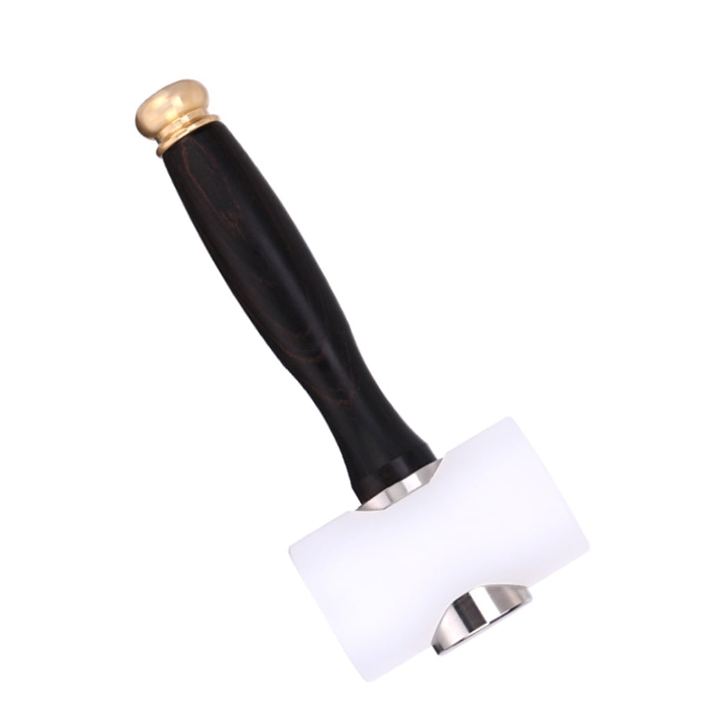Tizuqe Leathercraft Carving Hammer with Wood Handle T-Shape Hammer for ...