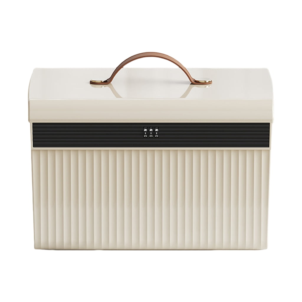 Tizuqe Lockable Storage Trunk Portable Safe Box with Code Lock for ...