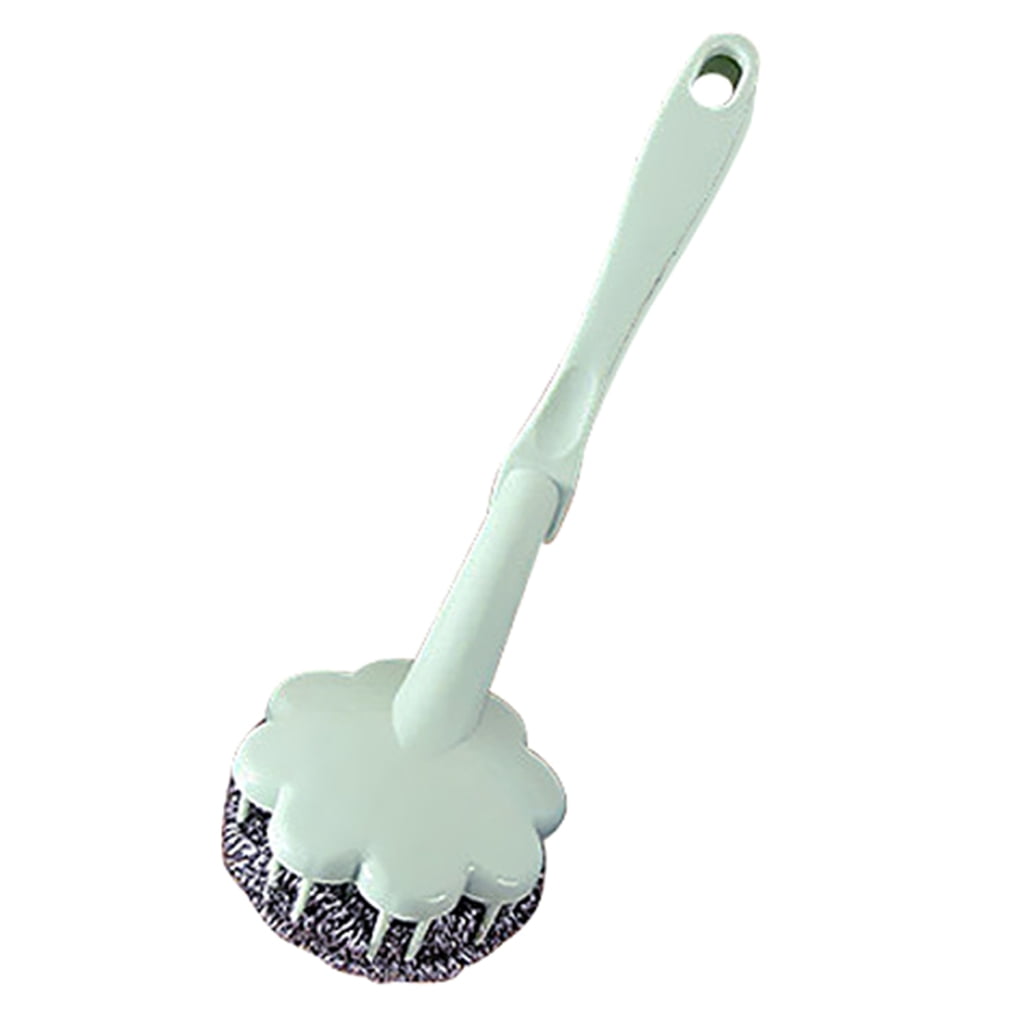 Tizuqe Long Handle Steel Wire Ball Brush Multifunction Dishwashing ...