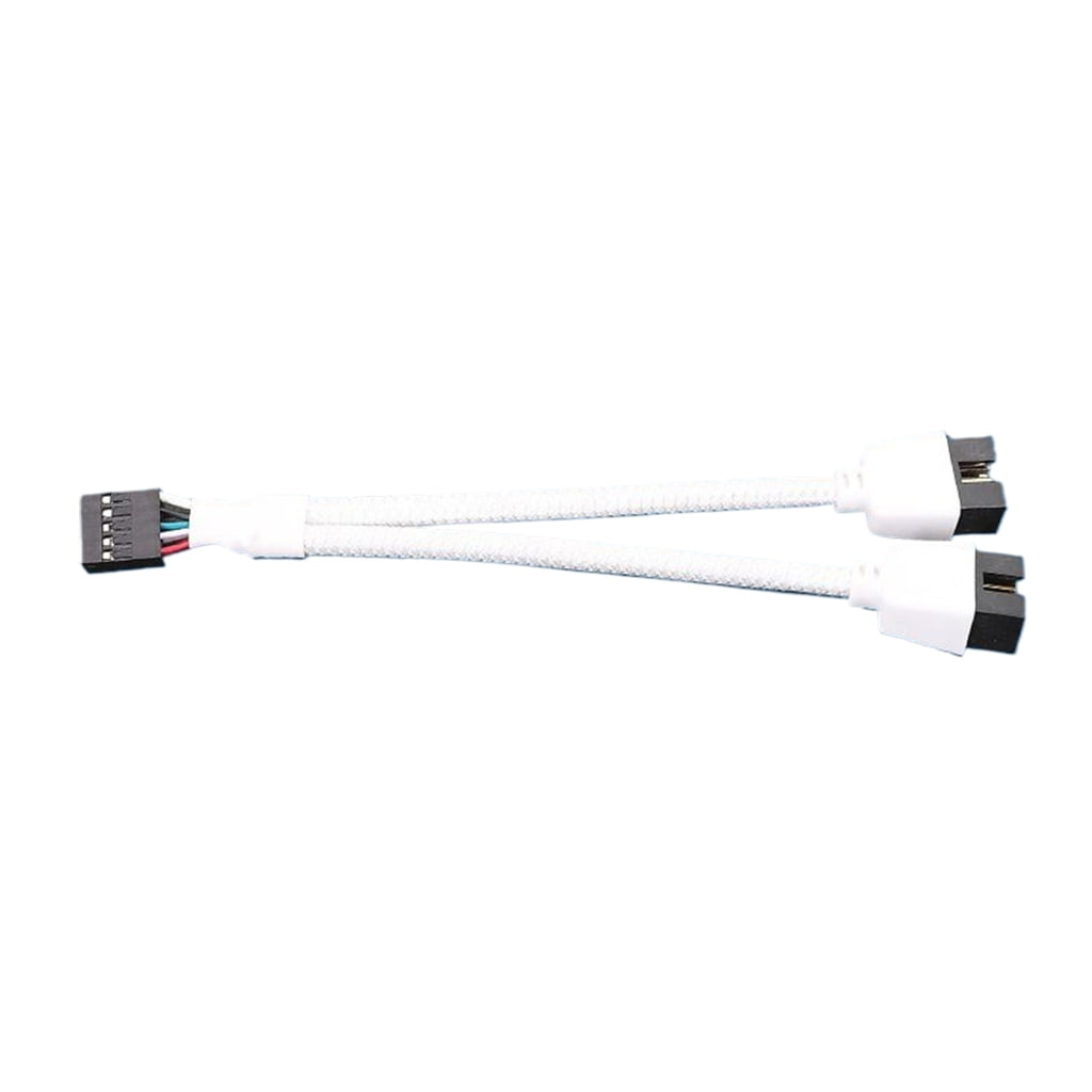 Tizuqe Mainboard Usb2.0 9Pin To Two 9-Pin Splitter 9pin Female To Two ...